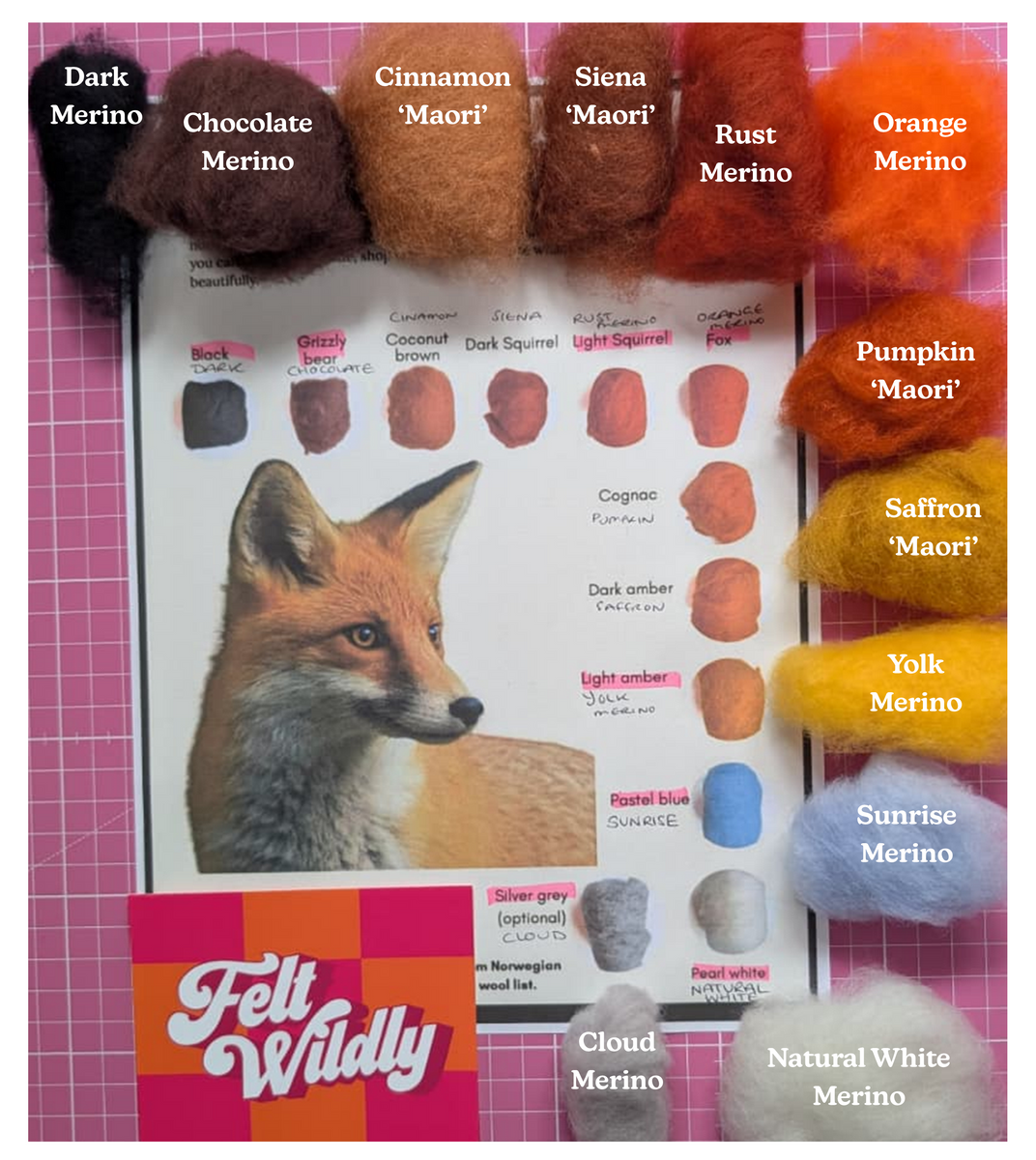 Sophie Wheatley - Fox Wool Painting – Felt Wildly