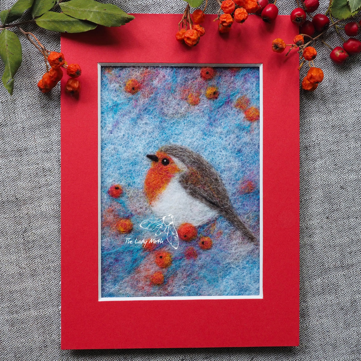 *NEW* Online Video Tutorial - Needle Felted Robin Wool Painting by The ...