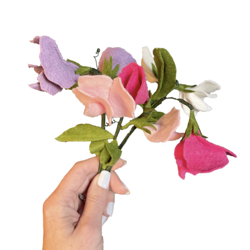 Felt Sweet Peas - Felting Kit by The Crafty Kit Company – Felt Wildly