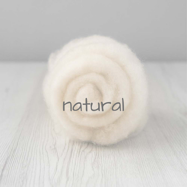 Carded Batting New Zealand Wool DHG 'Maori' Batt - Natural White – Felt ...