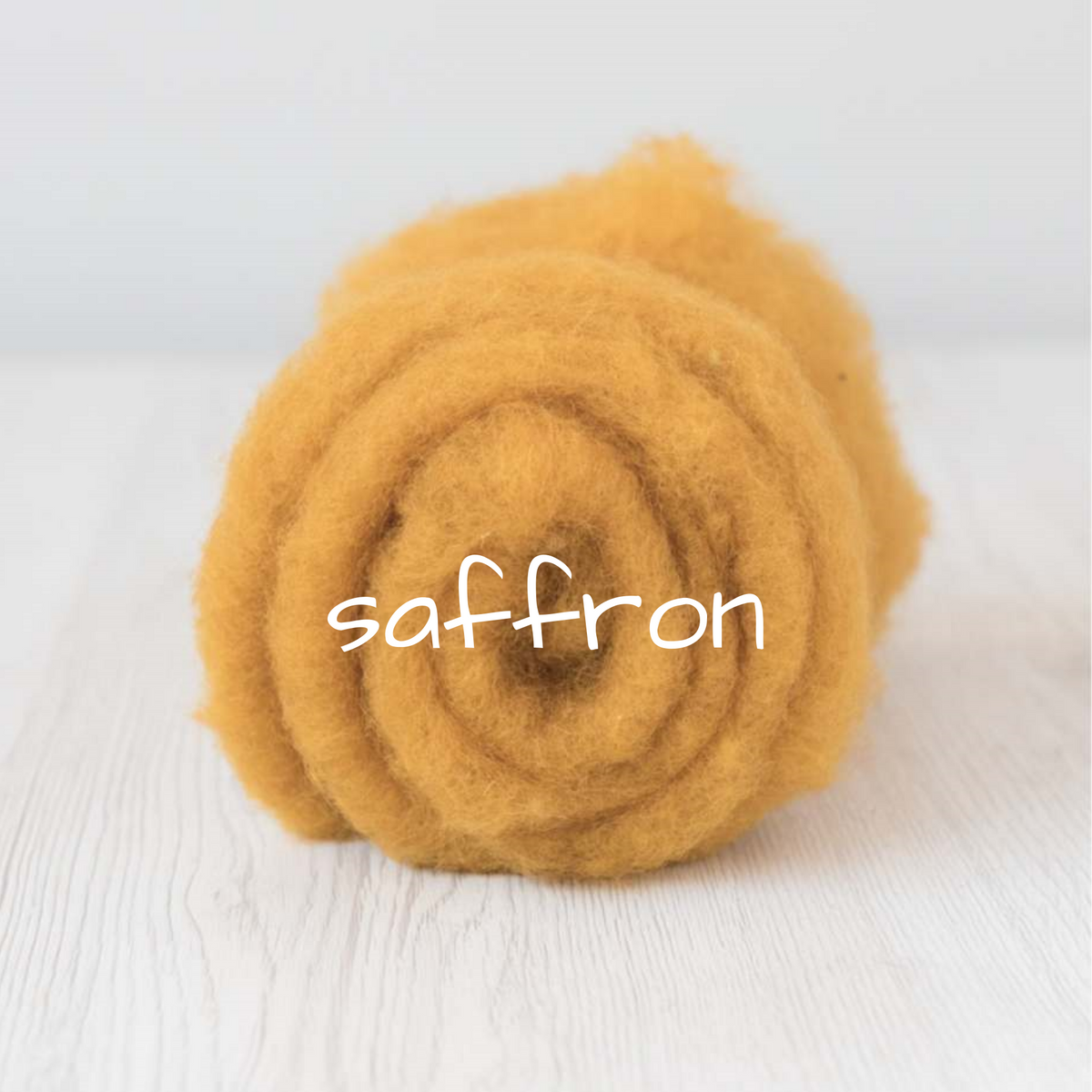 Carded Batting New Zealand Wool DHG 'Maori' Batt - Saffron – Felt Wildly